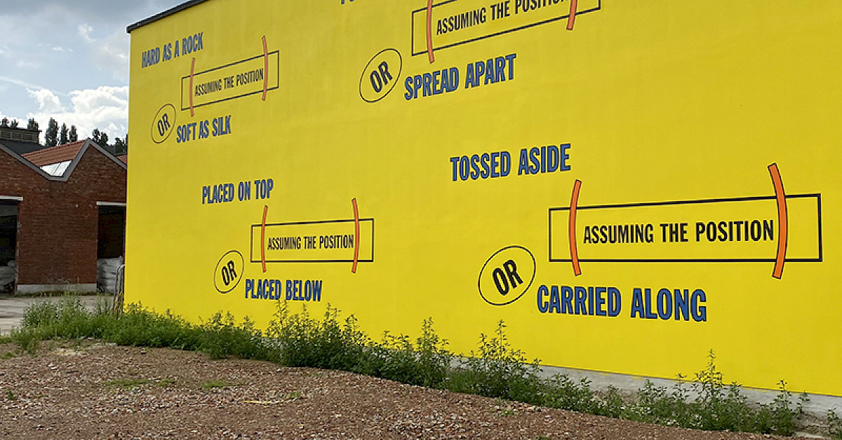 Assuming the position - Lawrence Weiner
